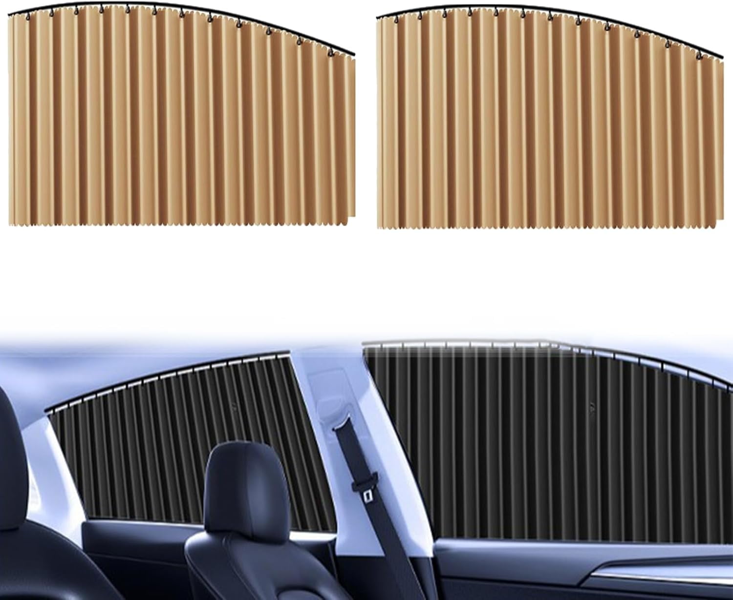 Universal Fit Magnetic Car Side Window Privacy Sunshade, Slidable Side ...