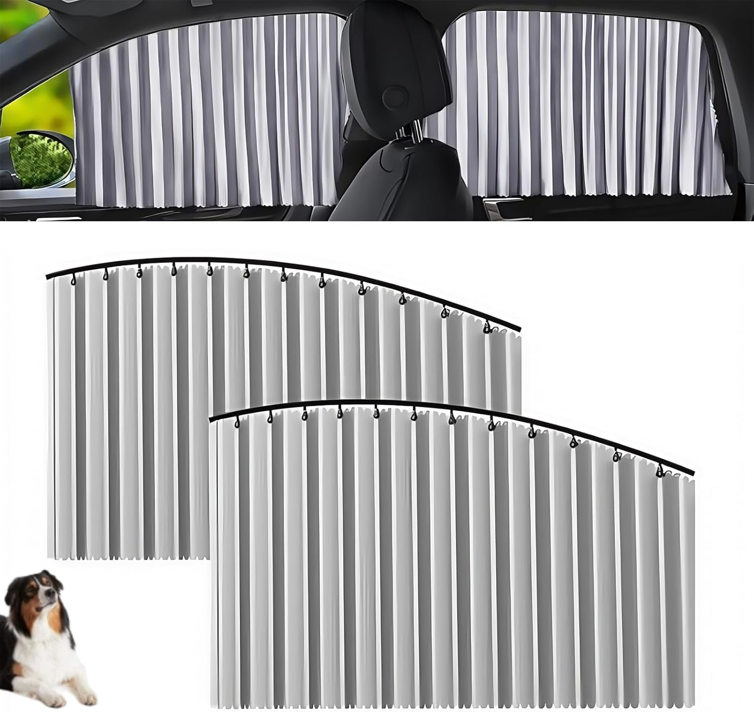 Universal Fit Magnetic Car Side Window Privacy Sunshade, Slidable Side ...