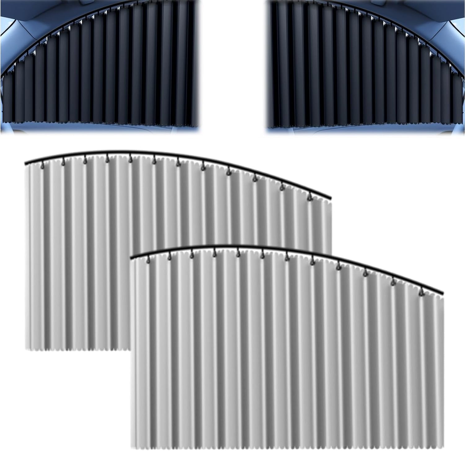 Universal Fit Magnetic Car Side Window Privacy Sunshade, Slidable Side ...