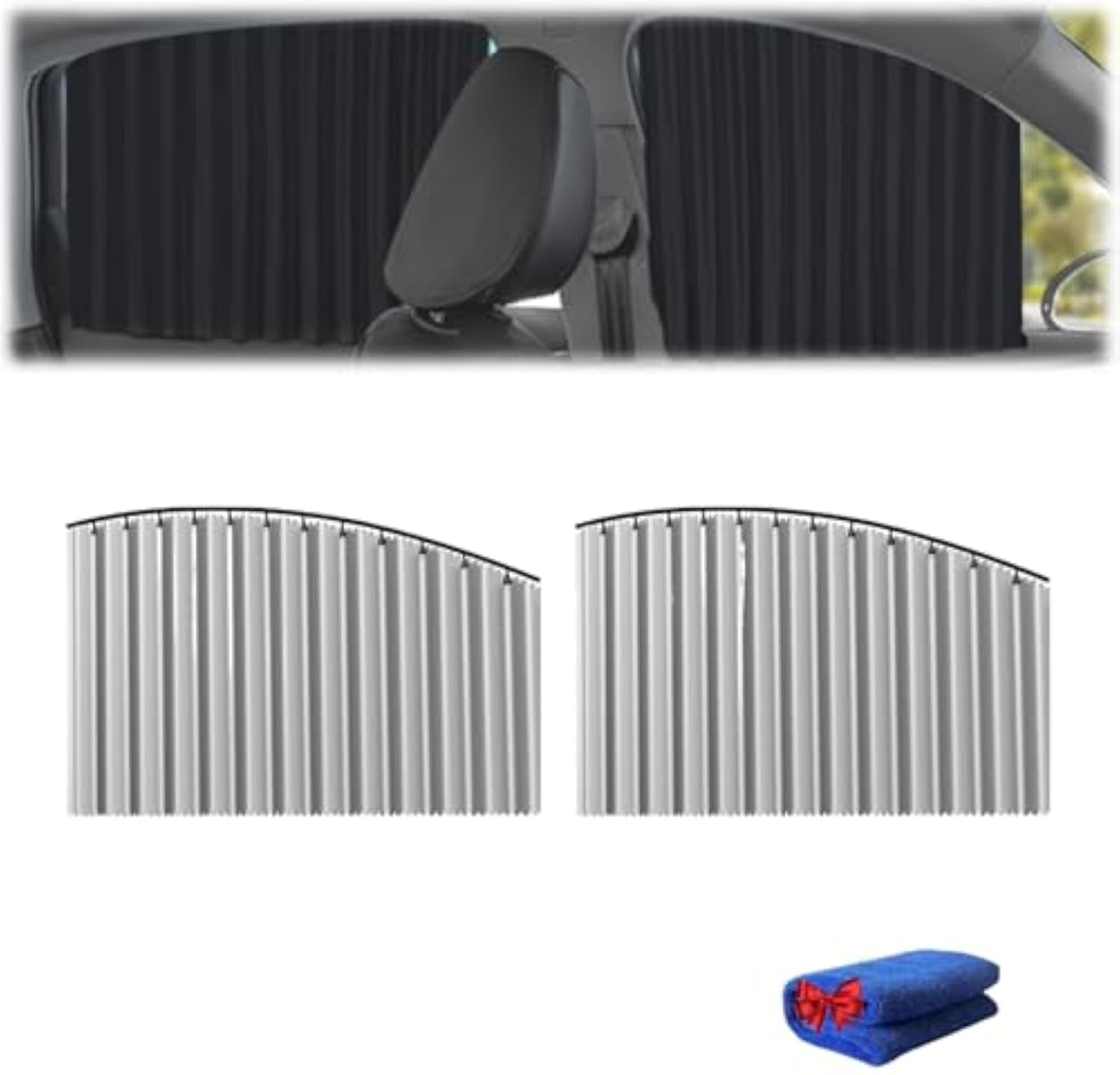 Universal Fit Magnetic Car Side Window Privacy Sunshade, Slidable Side ...