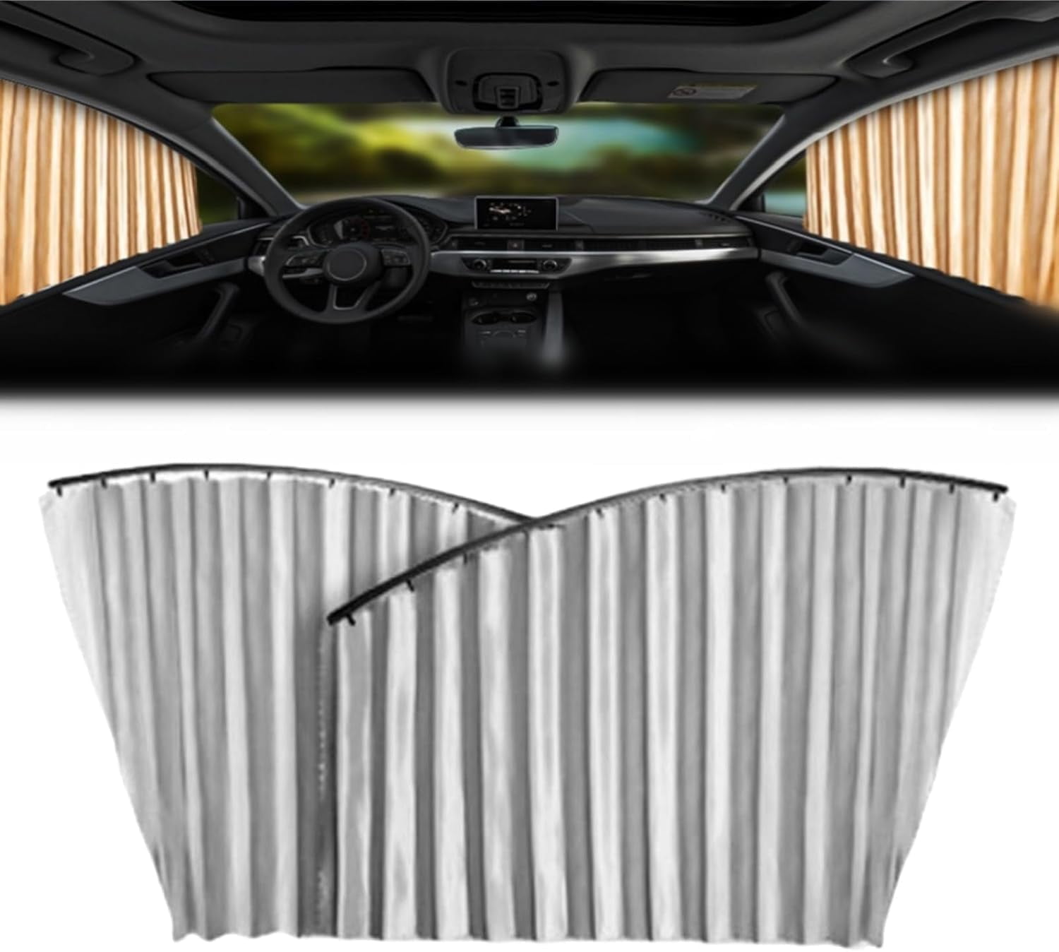 Universal Fit Magnetic Car Side Window Privacy Sunshade, Slidable Side ...