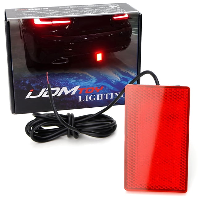 Universal Fit Red Lens 15-LED Rear Bumper Diffuser Rear Fog Pilot Light ...