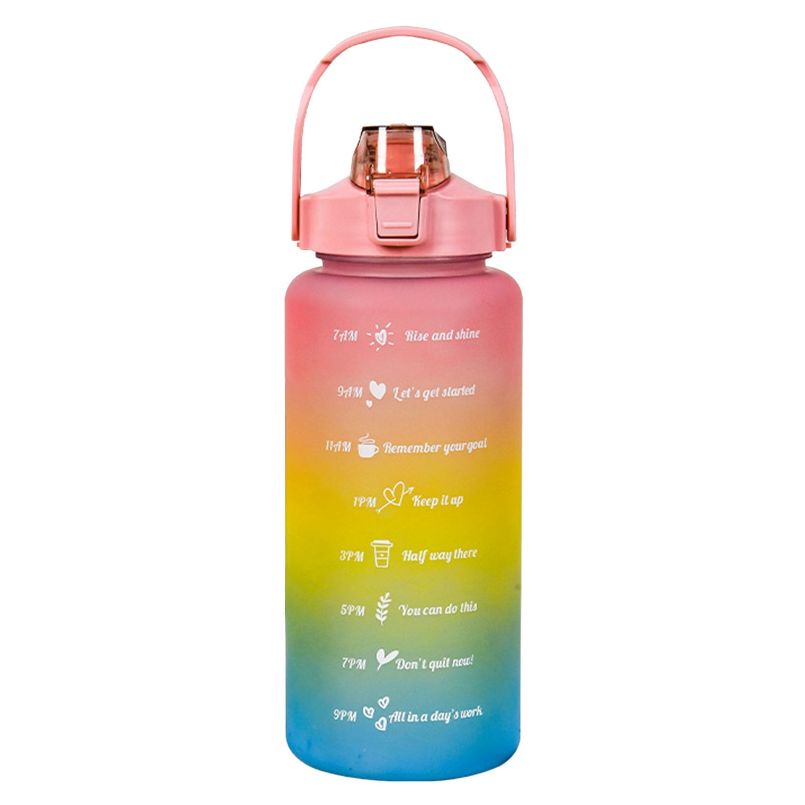 Universal Fitness and Sports Water Bottle for Men and Women - 2L Large Capacity, Leak-Proof ...