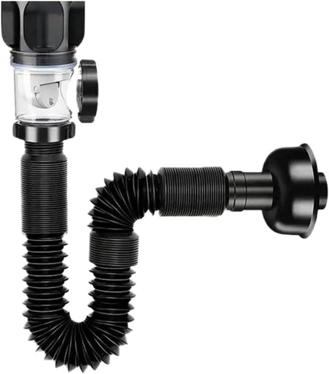 Universal Flexible Sink Drain Pipe Set Retractable Deodorant Drainage ...