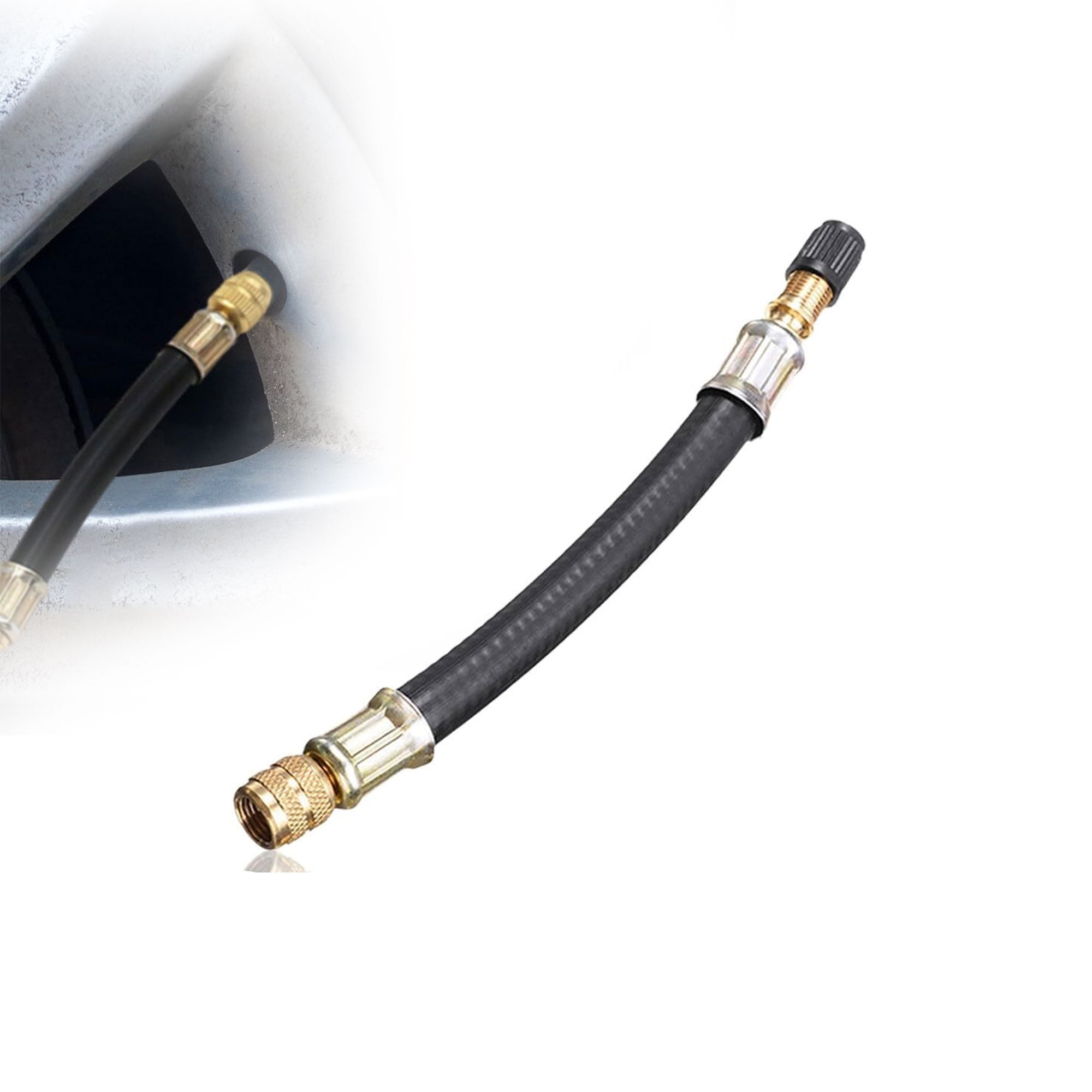 Universal Flexible Tire Valve Extenders– Tire Inflator Nozzle Adapter ...