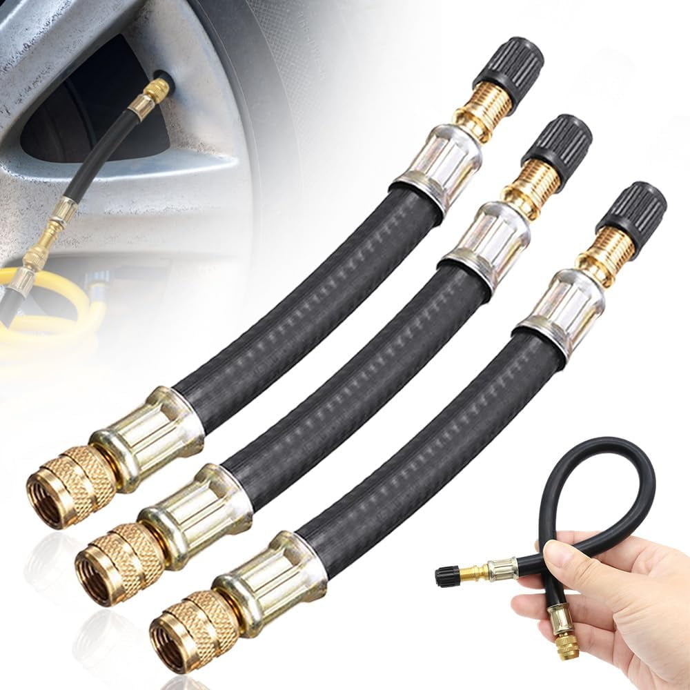 Universal Flexible Tire Valve Extenders, Valve Stem Extension with Caps ...