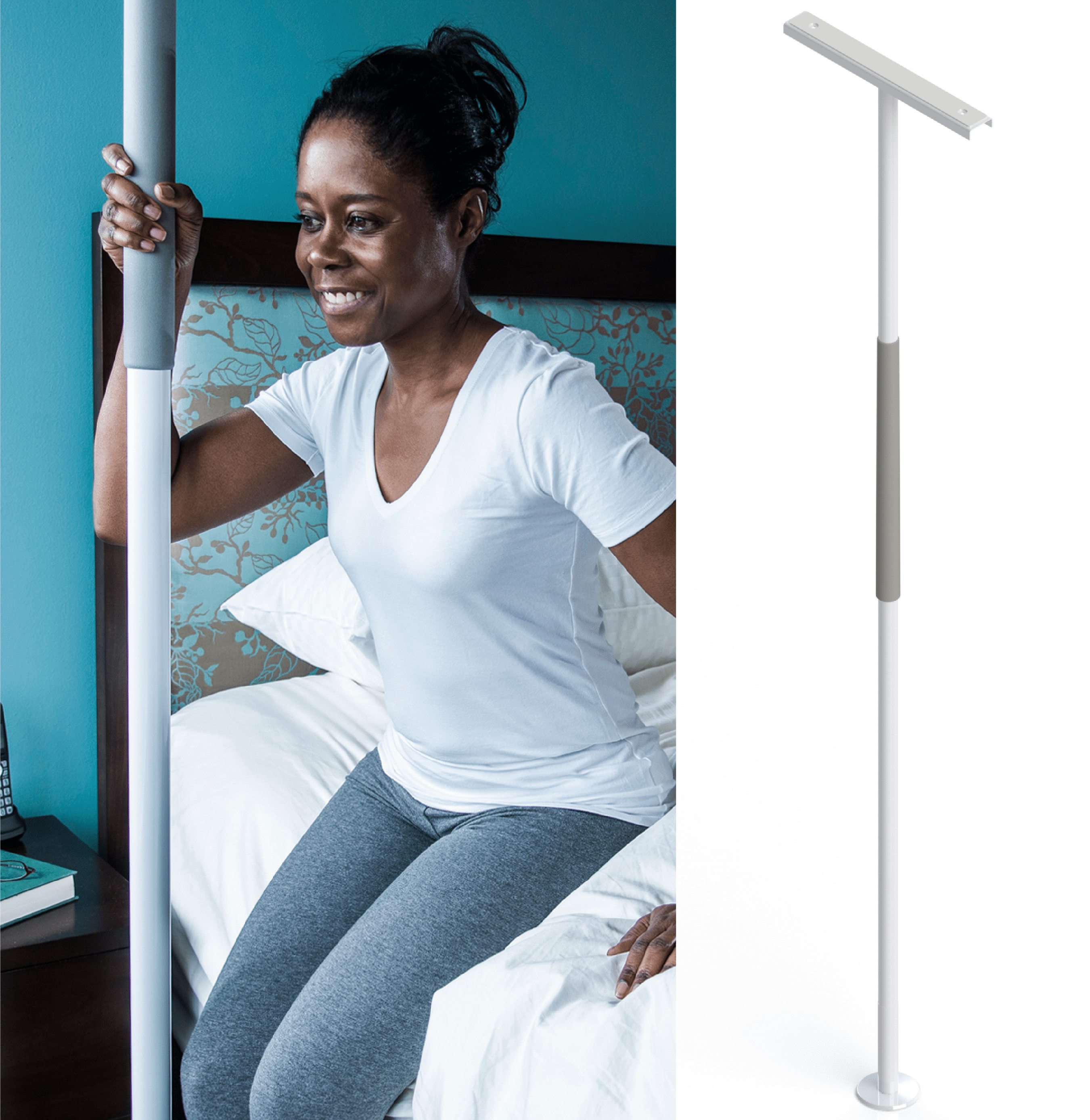 Universal Floor to Ceiling Pole (8Ft) by HEALTHCRAFT, Security Transfer ...