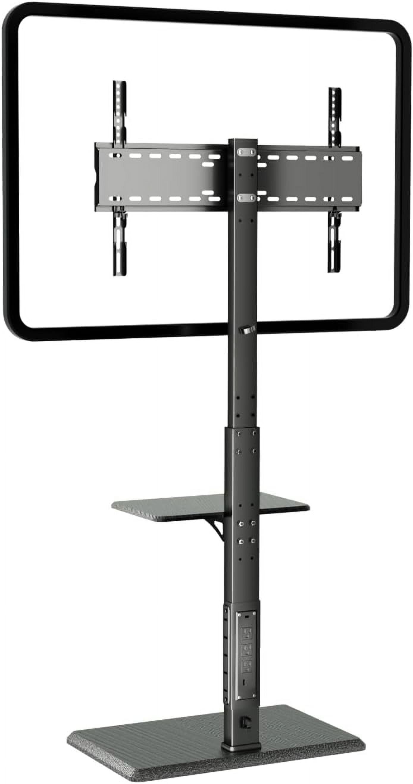 Universal Floor TV Stand, TV Floor Mount Stand with Power Outlet ...
