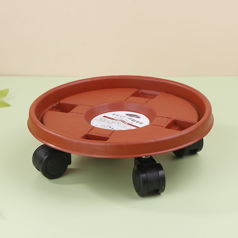 Universal Flower Pot Wheels Round Plastic Tray Heavy Duty Flower Pot ...