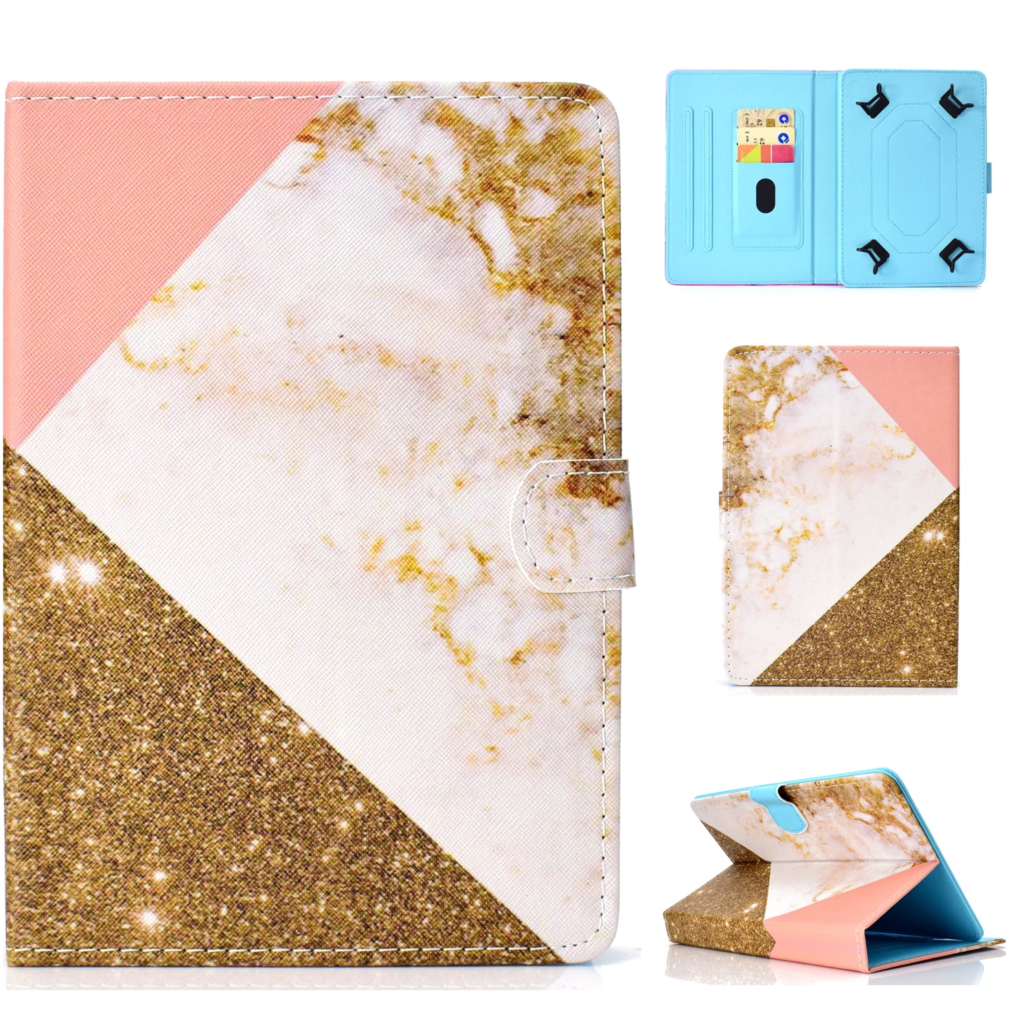 Universal Folio Case for 7-8 inch Tablet, Allytech Stand Case Cover ...