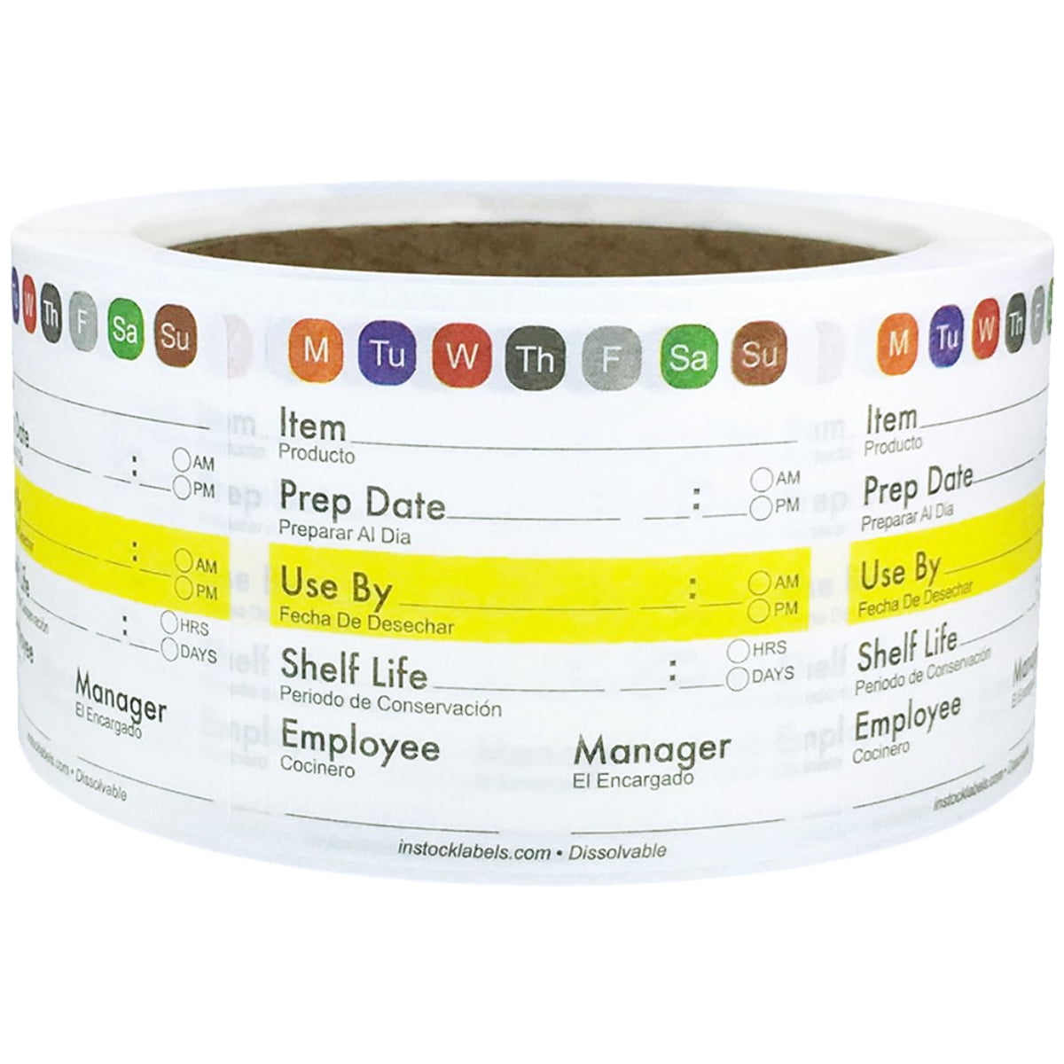 Universal Food Rotation Dissolvable Labels 2 x 2 Inch 500 Total ...