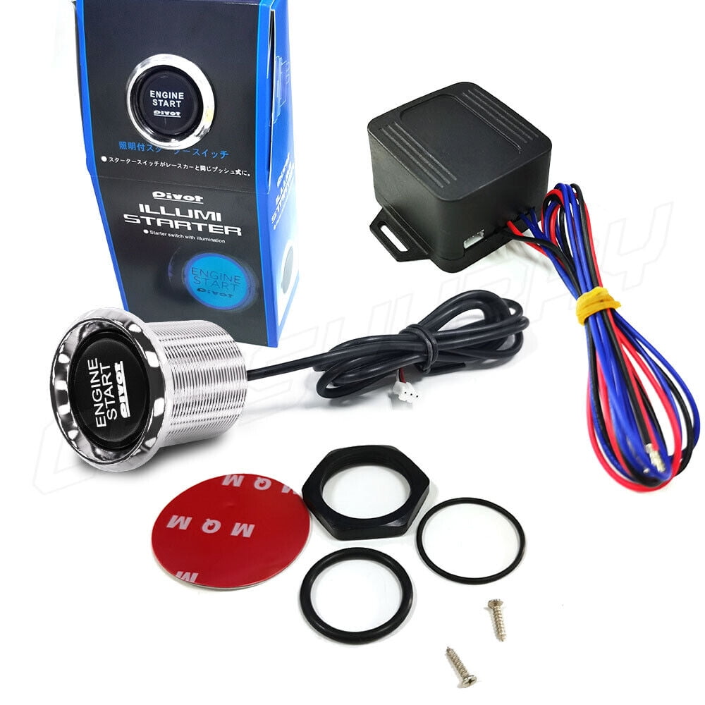 Universal For Car Engine Start Push Button Switch Ignition Starter Kit ...