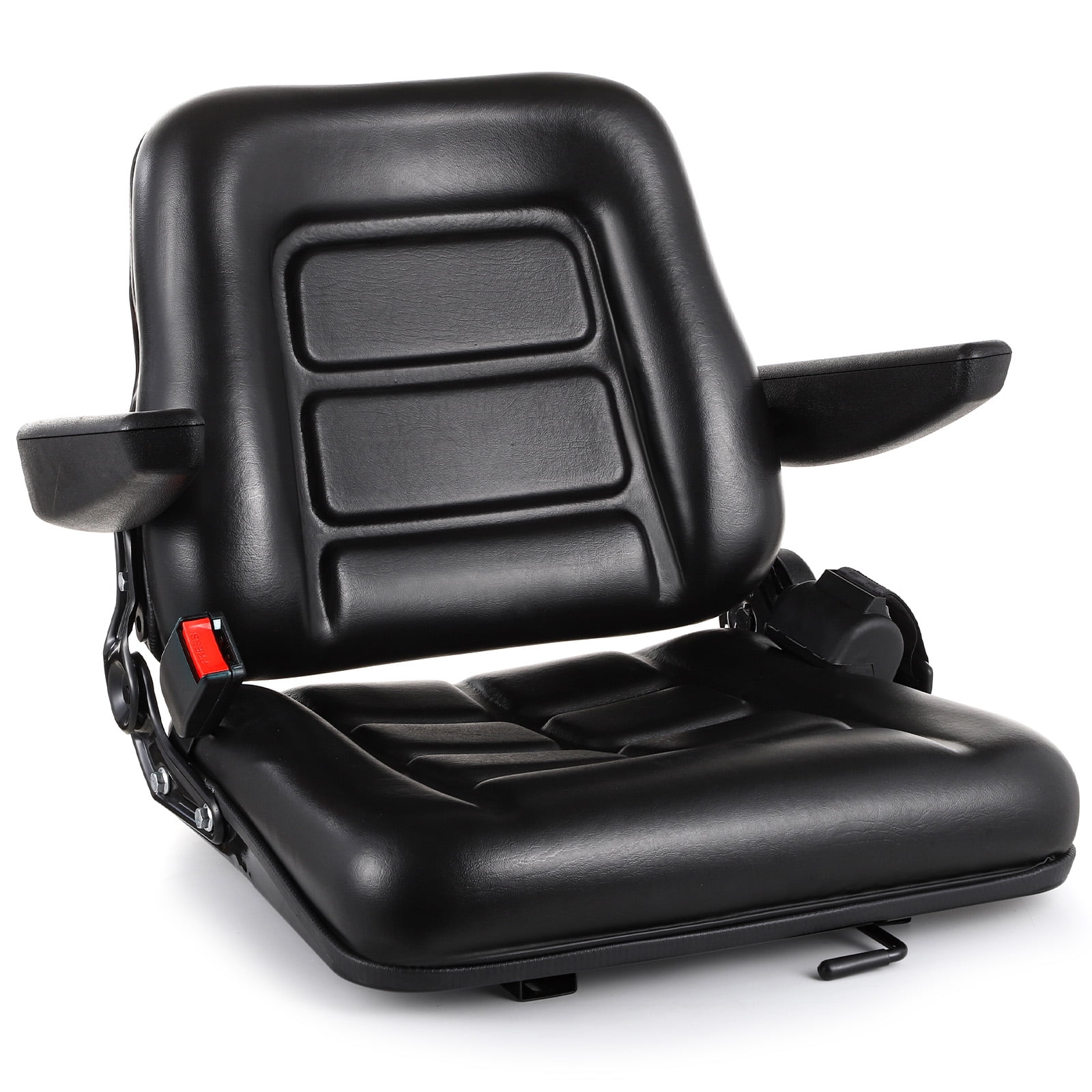 Universal Forklift Seat, Fold Down Tractor Seat with Adjustable Angle ...