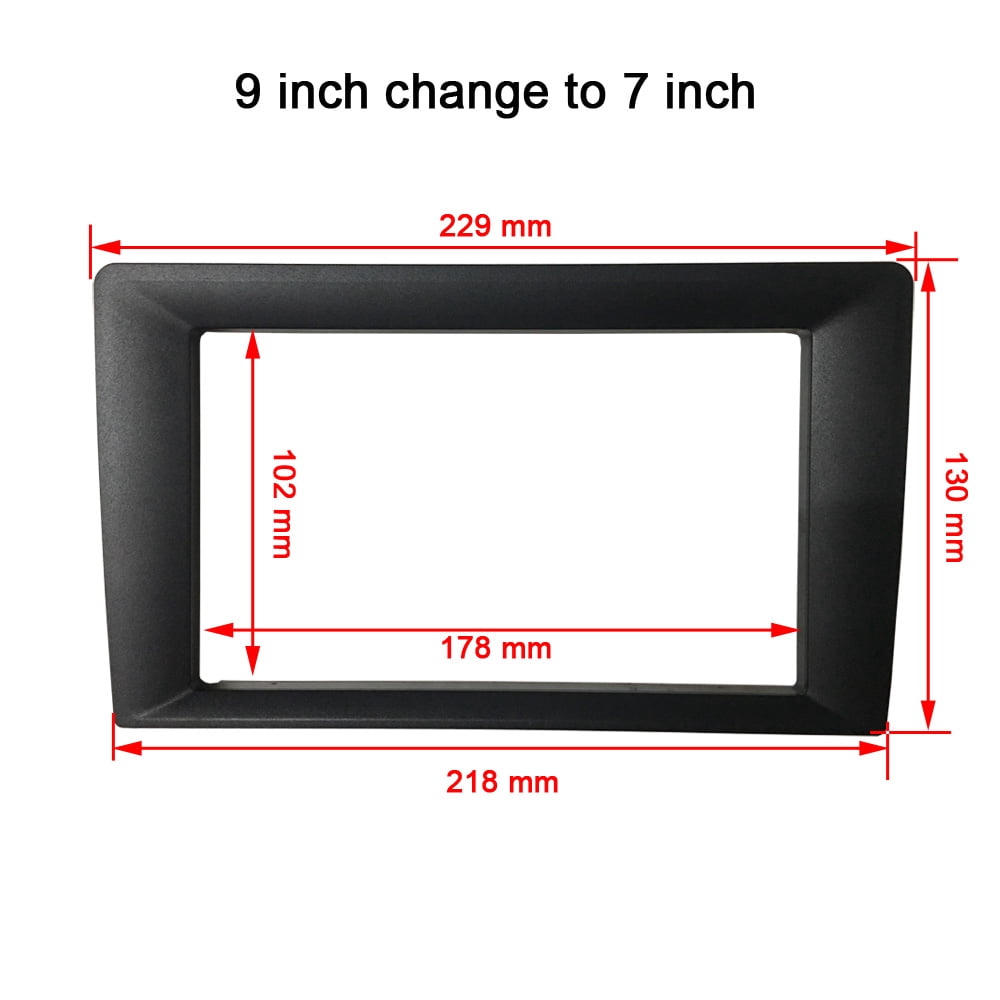 Universal Frame 9/10 inch change to 7 inch Fascia 2 Din Car Radio plate ...