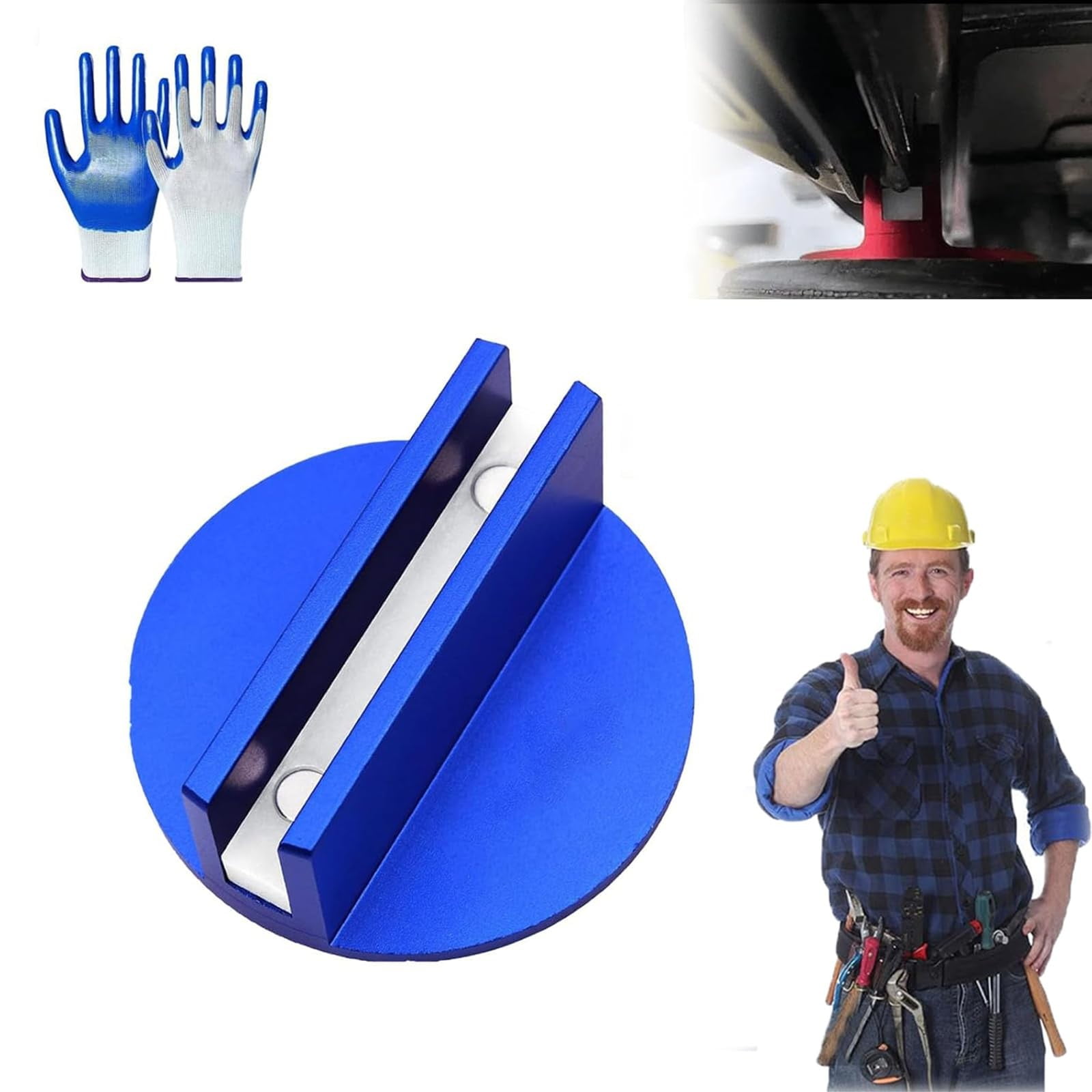 Universal Frame Rail Protector Pinch Weld Jack Adapter Pinch Weld Jack Pad Jack Pad Slotted ...