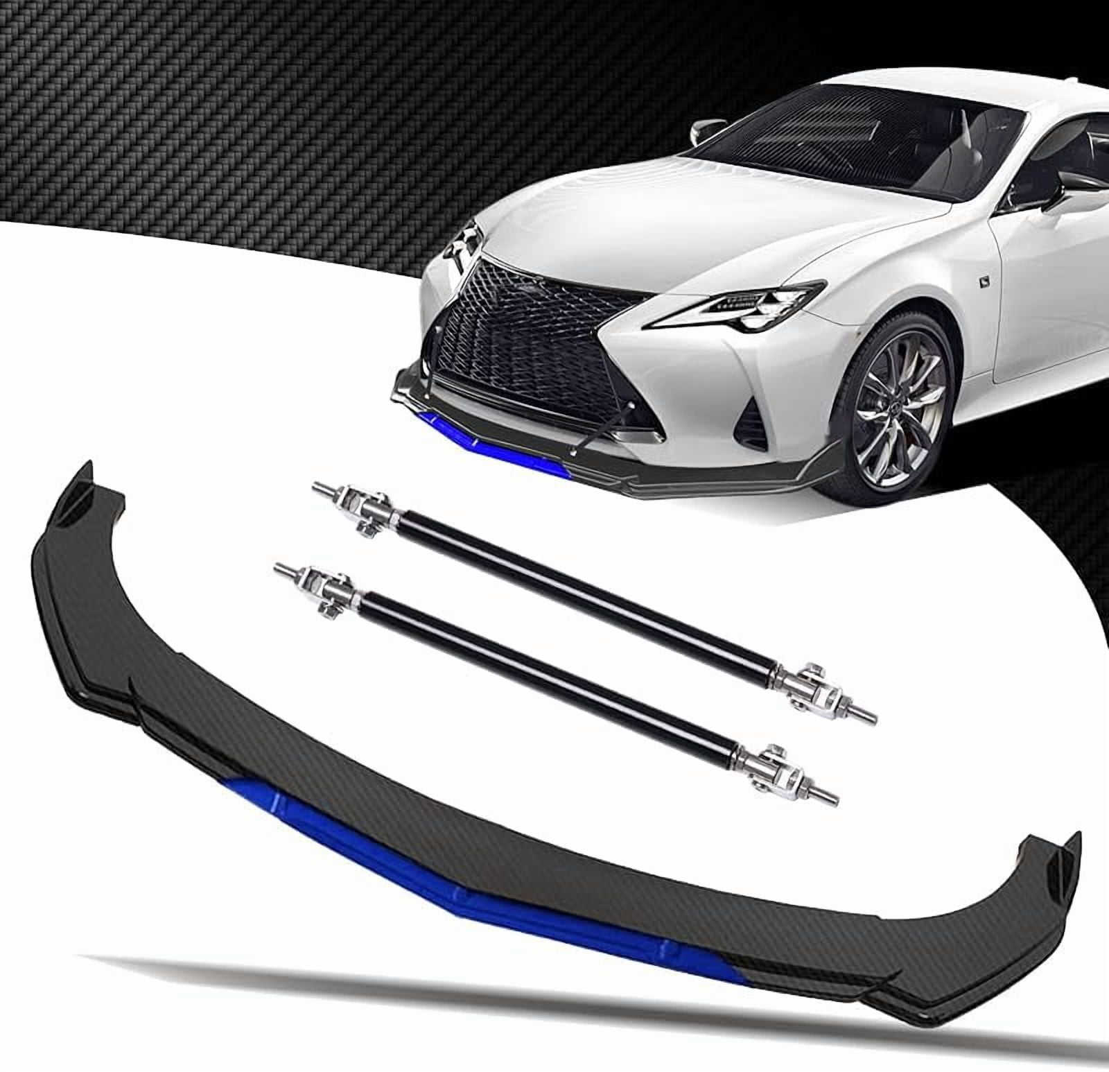 Universal Front Bumper Lip Chin Spoiler Splitter Diffuser Guard Wing ...