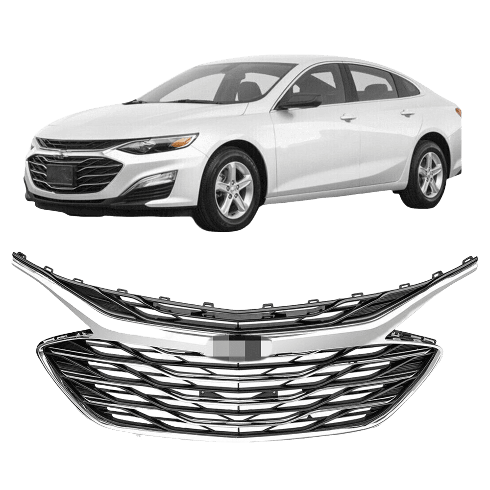 Universal Front Upper & Lower Grille Set (3PCS) - Chrome Finish ...