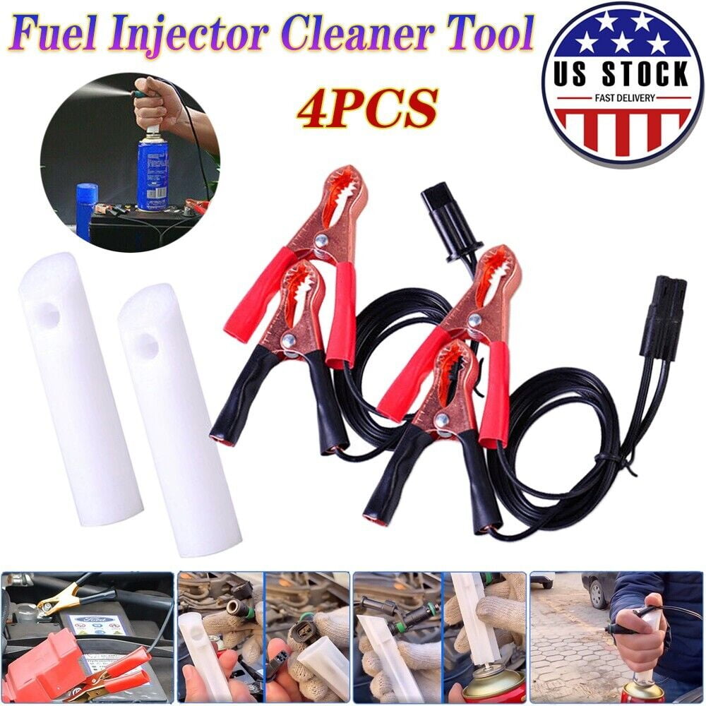 Universal Fuel Injector Flush Cleaner Adapter DIY Kit Car Cleaning Tool ...