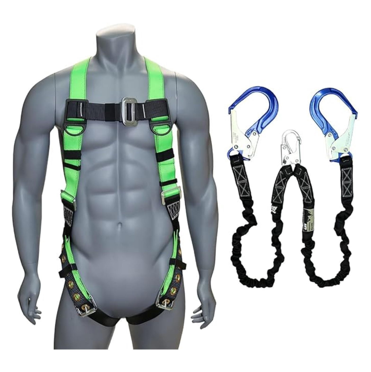 Universal Full-Body Safety Harness w/Dorsal D-Ring Tongue Buckle Legs ...