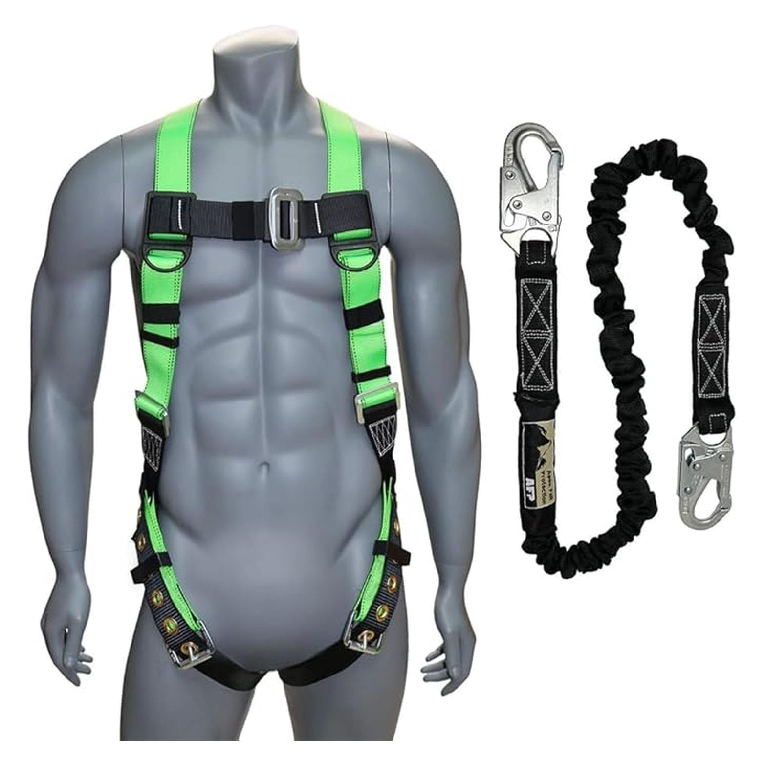 Universal Full-Body Safety Harness w/Dorsal D-Ring Tongue Buckle Legs ...