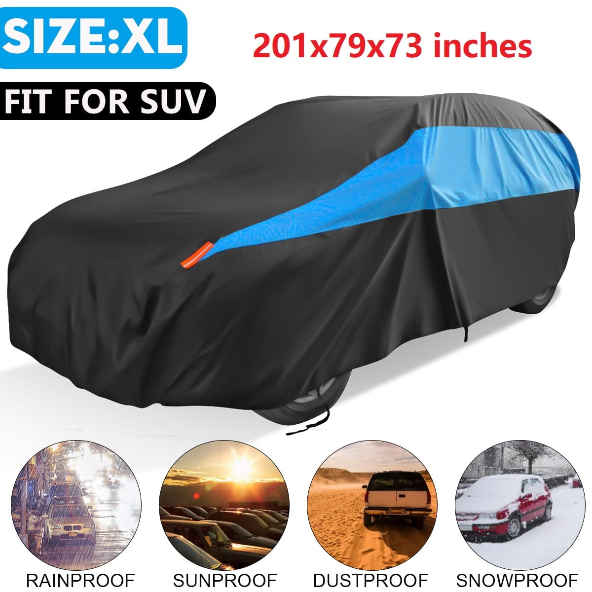 Customer reviews for Universal Full Car Cover for SUV Waterproof All ...