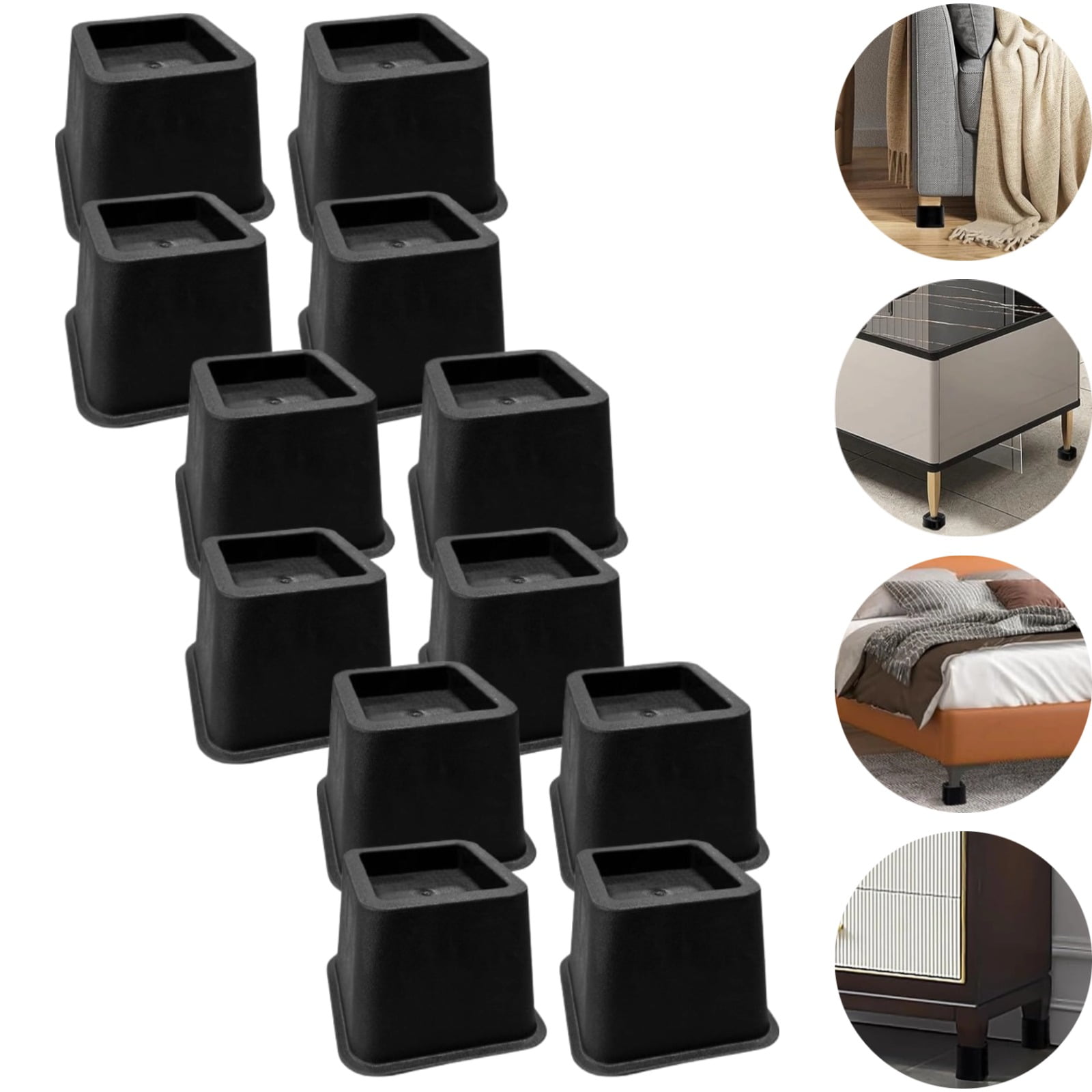 Universal Furniture Height Adjusters - 3" & 5" Multi-Purpose Bed/Table ...