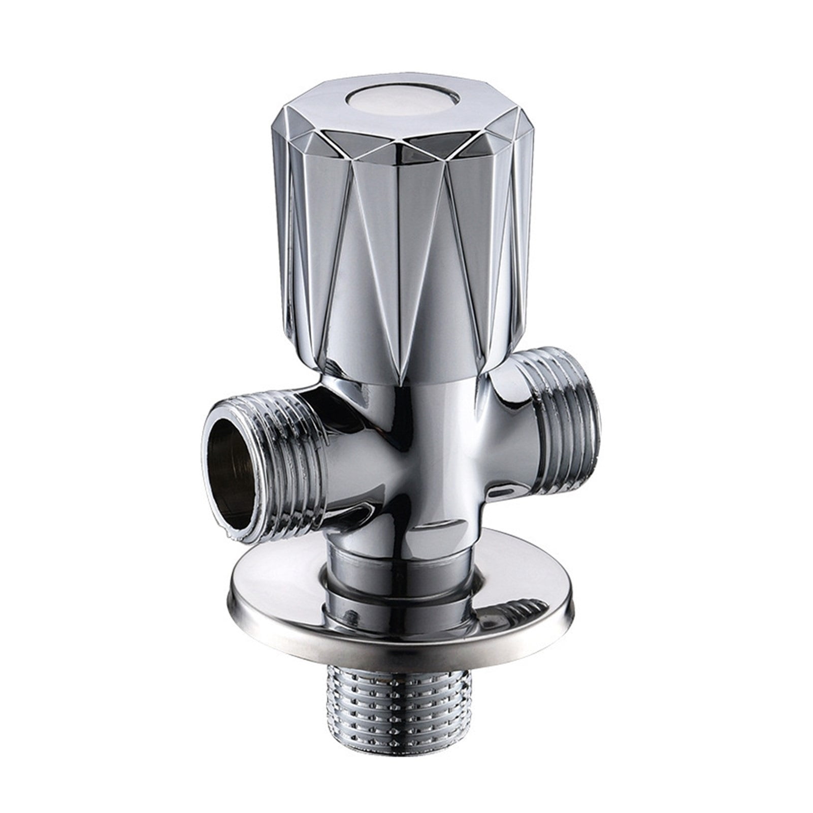 Universal G1/2 Thread Three-way Angle Valve One Into Two Out of Toilet ...