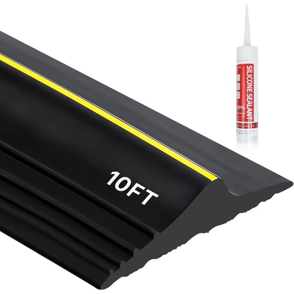 Universal Garage Door Bottom Threshold Seal Rubber Strip with Adhesives ...
