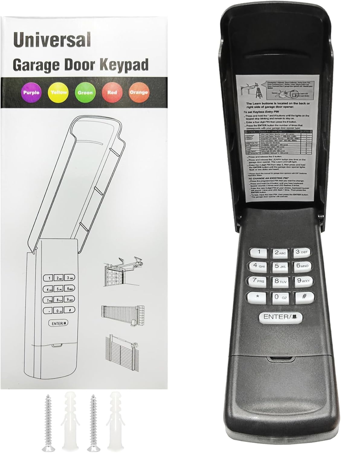 Universal Garage Door Opener Keypad for Liftmaster Chamberlain ...