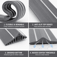 Universal Garage Door Threshold Seal Strip Kit, 20 ft Rubber Bottom ...
