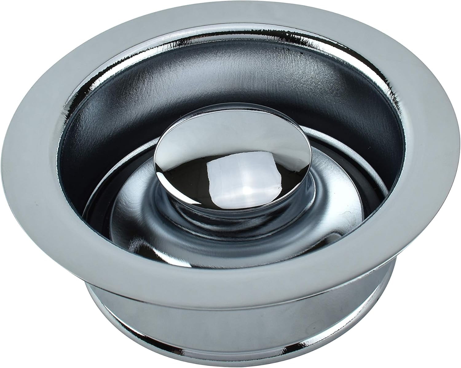 Universal Garbage Disposal Flange and Stopper, Fits Standard 3-1/2-Inch ...
