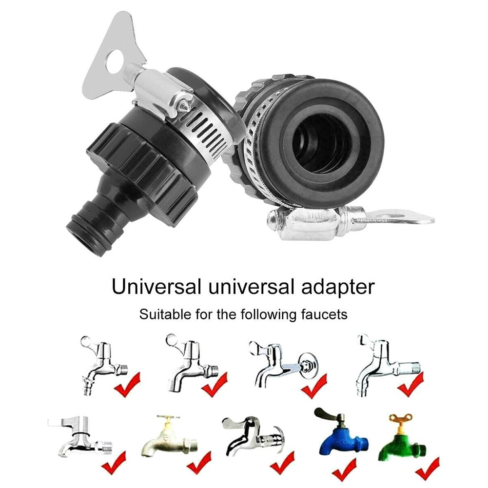 Universal Garden Hose Pipe Fitting Faucet Adapter Kitchen Bath Tap ...