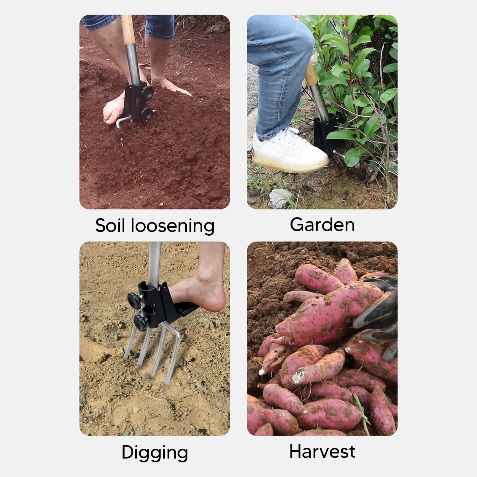 Universal Garden Shovel Booster, Effortless Soil Loosening Digging Tool ...