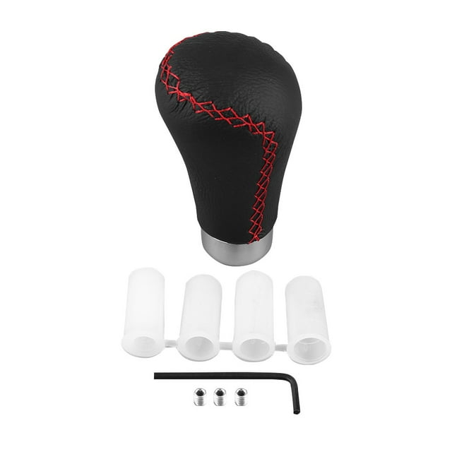 Universal Gear Shift Knob Shift Level Stick Head W/ 4 Adapters Black ...