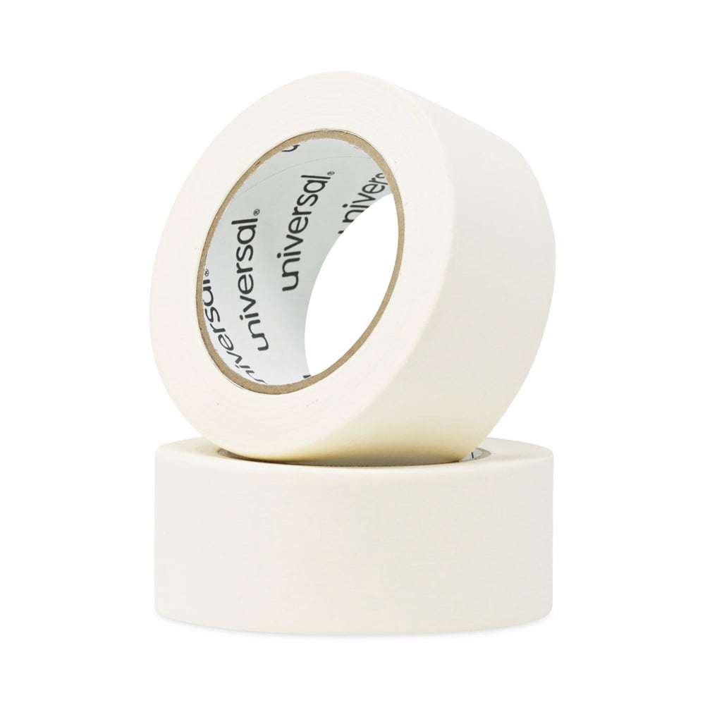 Universal General Purpose Masking Tape, 48mm x 54.8m, 3" Core, 2/Pack ...