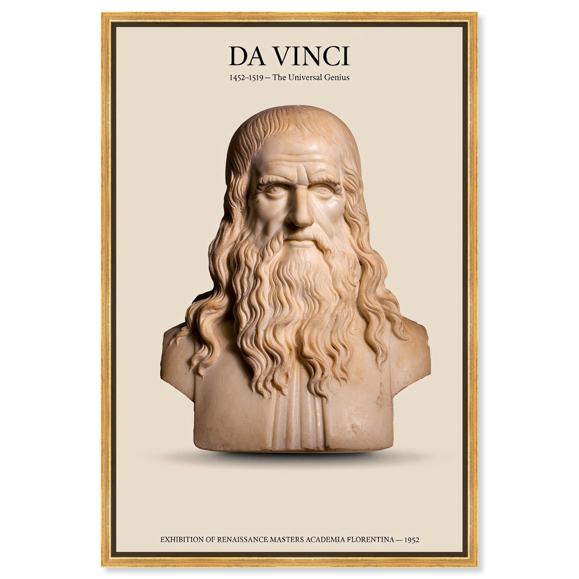 Universal Genius Canvas Classic Art Posters by Art Remedy, Gold Frame ...