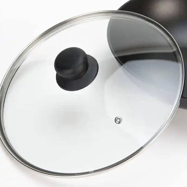 Universal Glass Lid With Sturdy Handle For Frying Pan Tempered Glass ...
