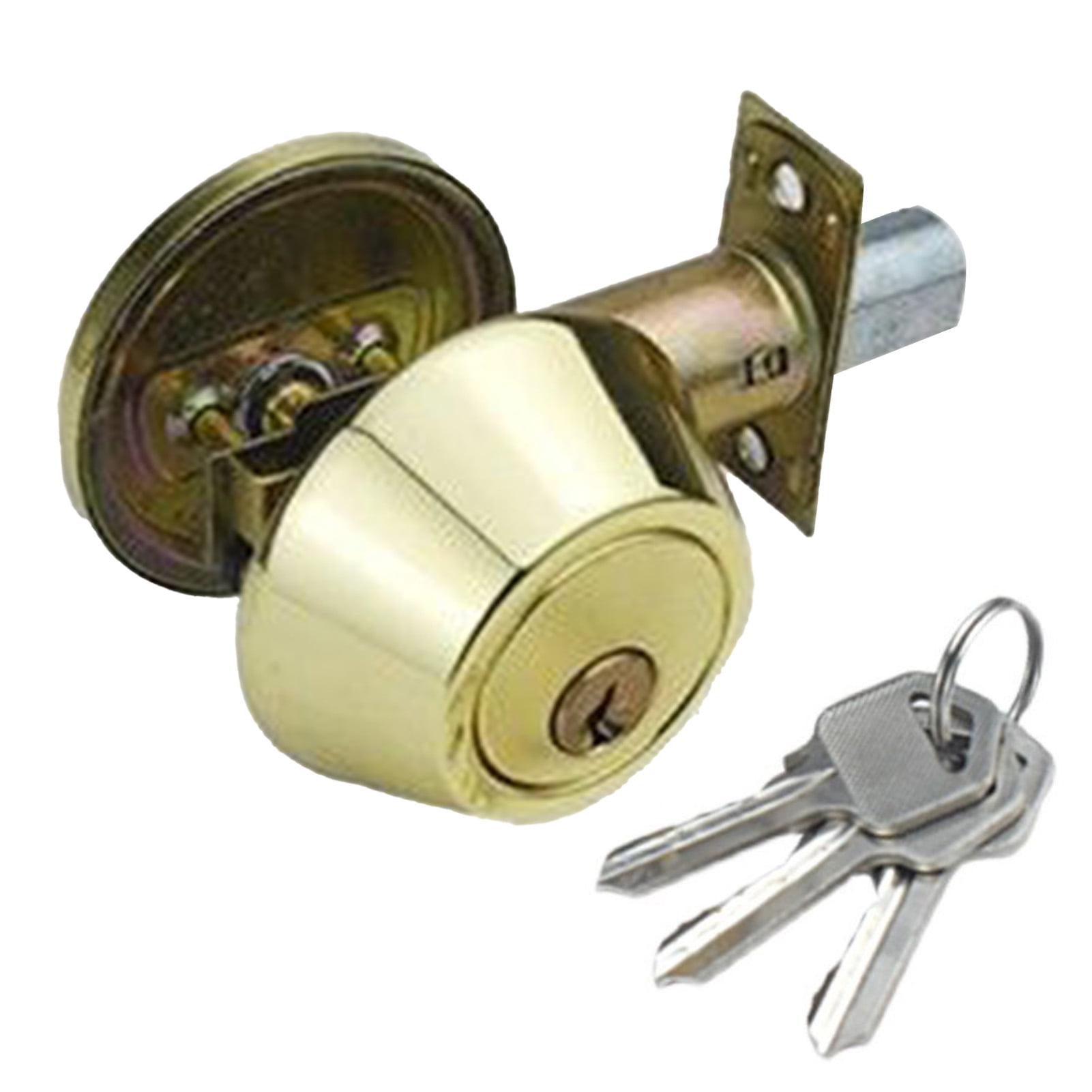 Universal Gold Interior Door Knob with Keyed Entry - Classic Design for ...