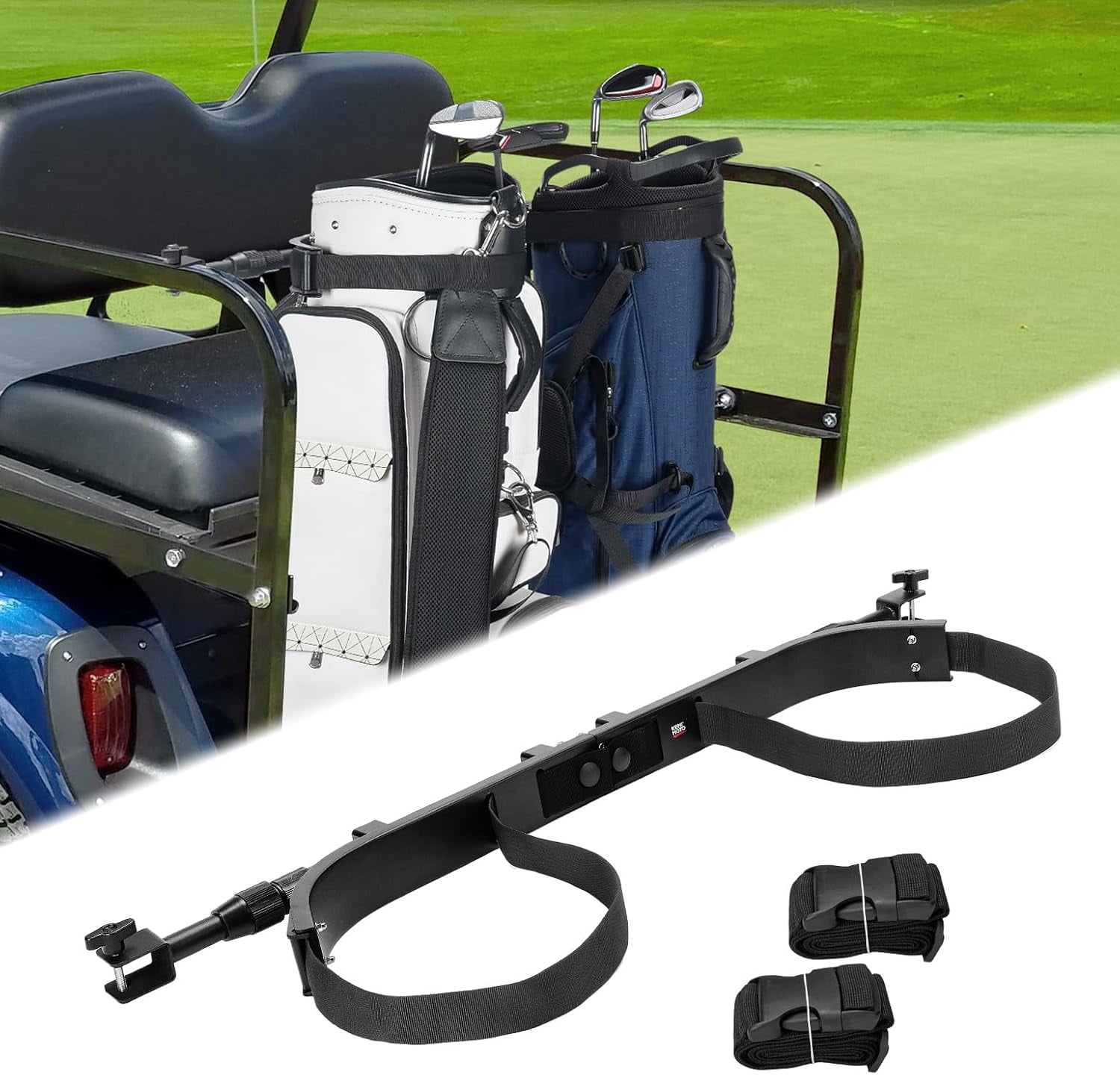 Universal Golf Cart Bag Holder Bracket Fit for Most 2+2 Seat Golf Cart ...