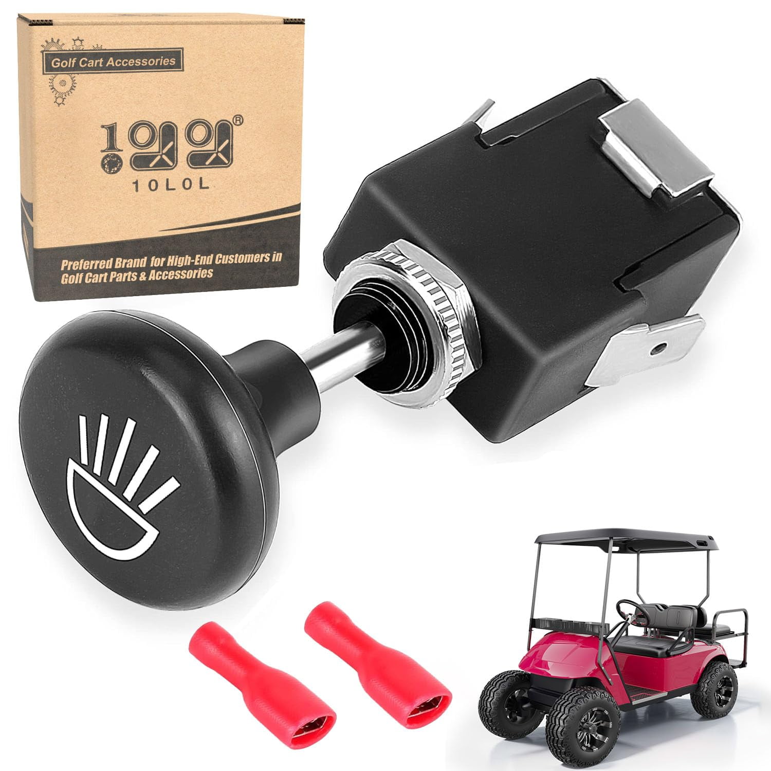 Universal Golf Cart Headlight Push Pull Switch for EZGO, Yamaha, Club ...