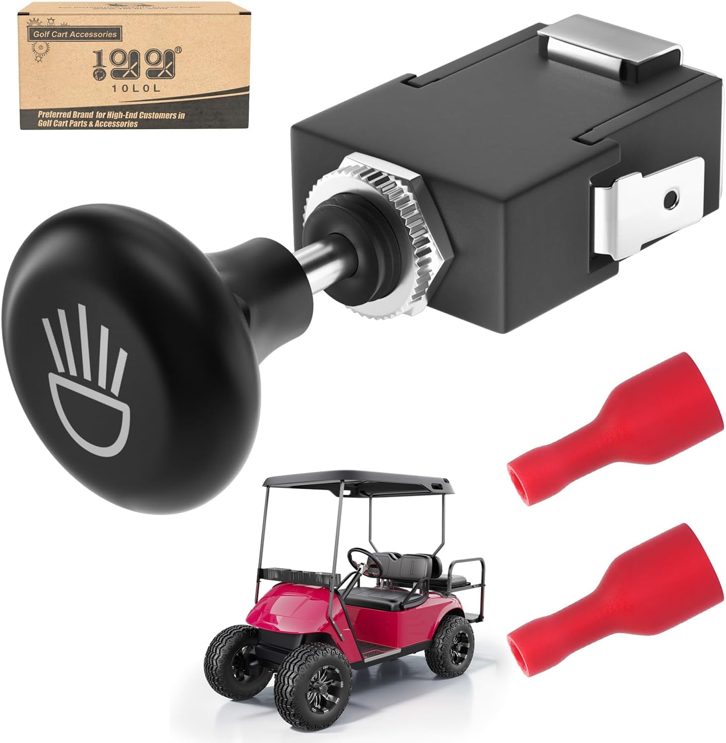 Universal Golf Cart Light Switch, Push Pull Headlight Switch Button 12Volt 15AMP On Off Light ...