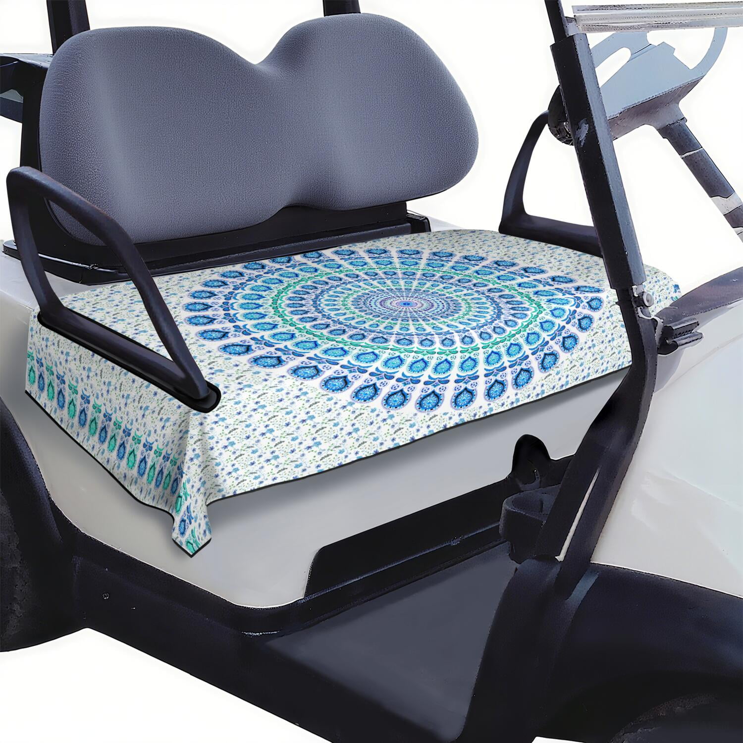 Universal Golf Cart Seat Cover 51" x 31", Fits EZGO TXT & RXV, Club Car ...