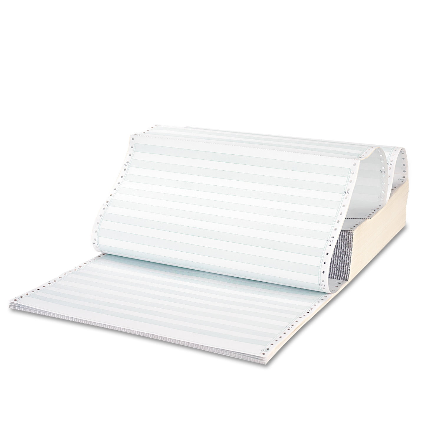 Universal Green Bar Computer Paper, 4-Part Carbonless, 14-7/8 x 11 ...