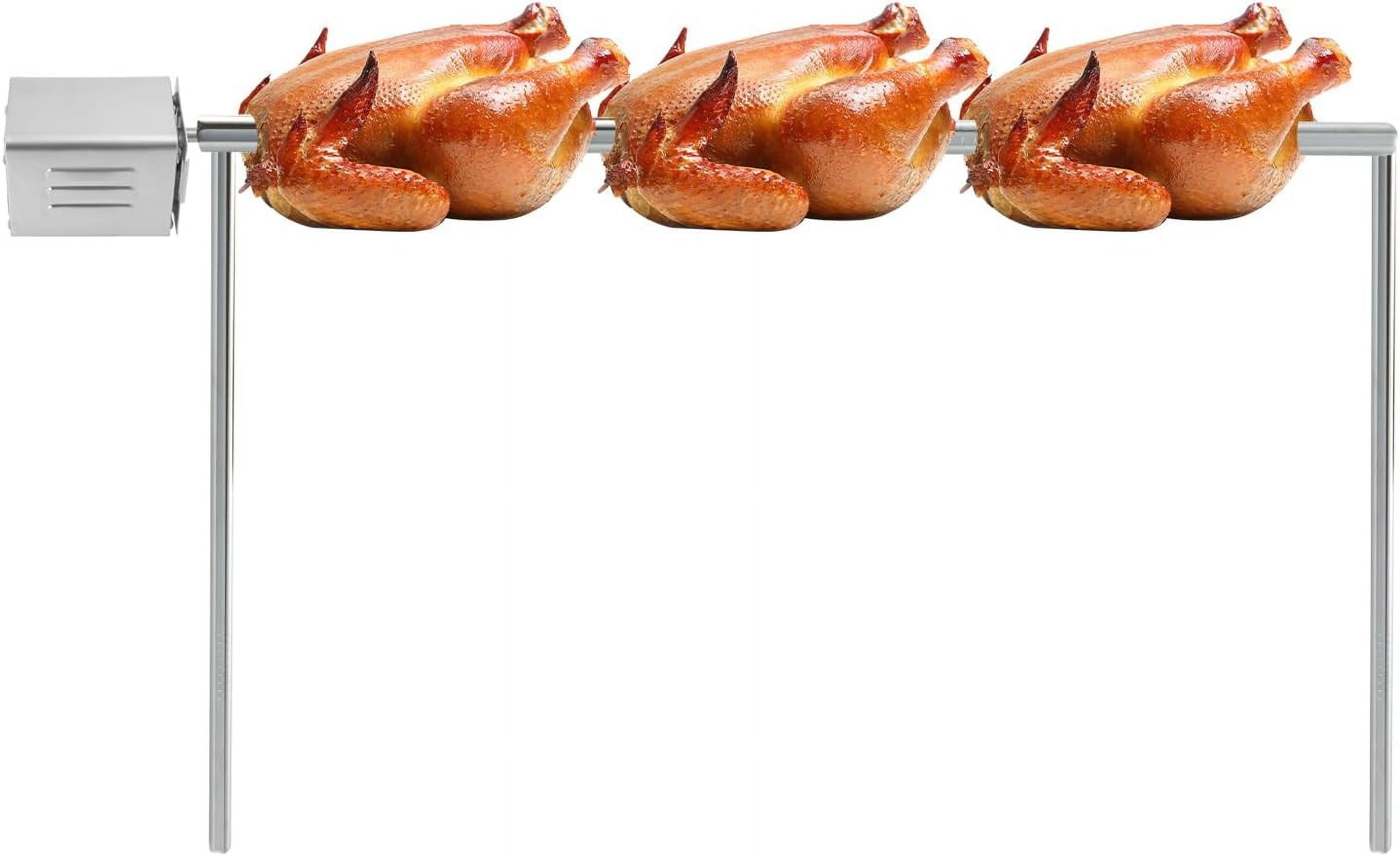 Universal Grill Rotisserie Kit 15W BBQ Grill Rotisserie Spit Motor 3RPM ...