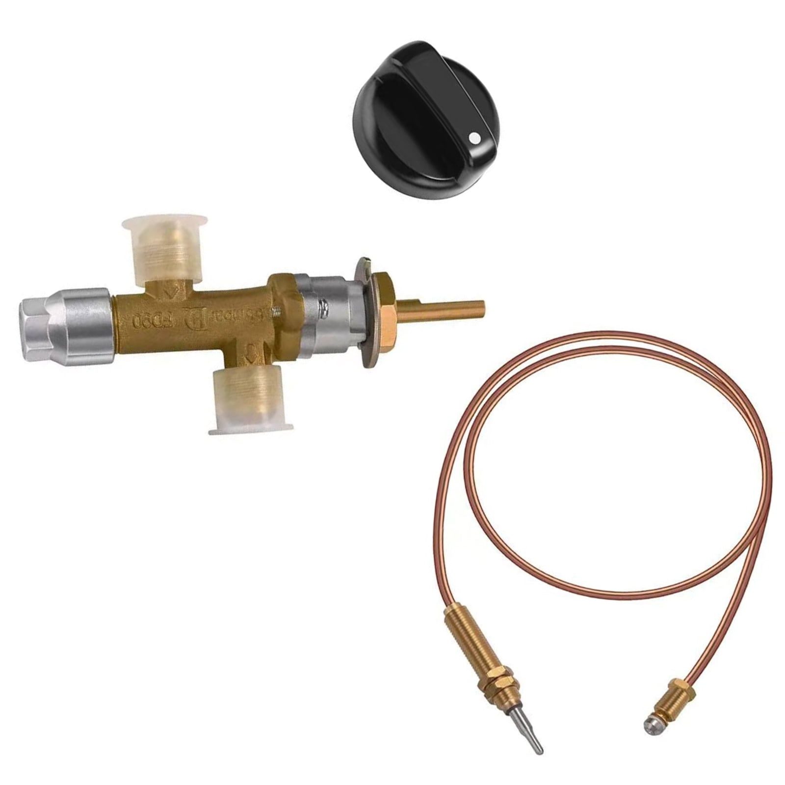 Universal Grill and Fire Pit Safety Control Valve Kit Durable Brass and ...