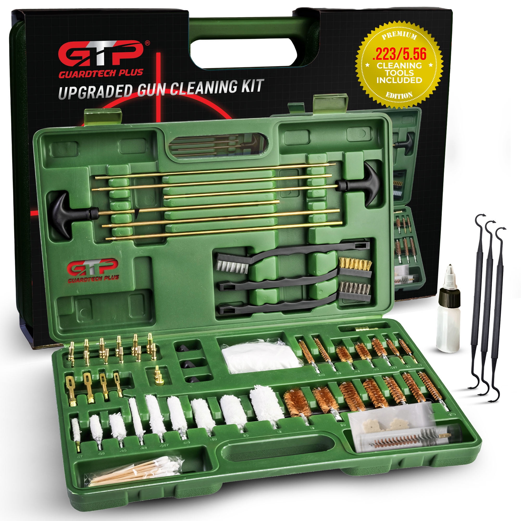 Universal Gun Cleaning Kit – Pro Grade Gun Cleaner and Handgun, Rifle ...