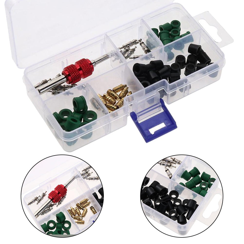 Universal HVAC Valve Core Remover Tool 71Pcs AC Repair Kit Rubber ...
