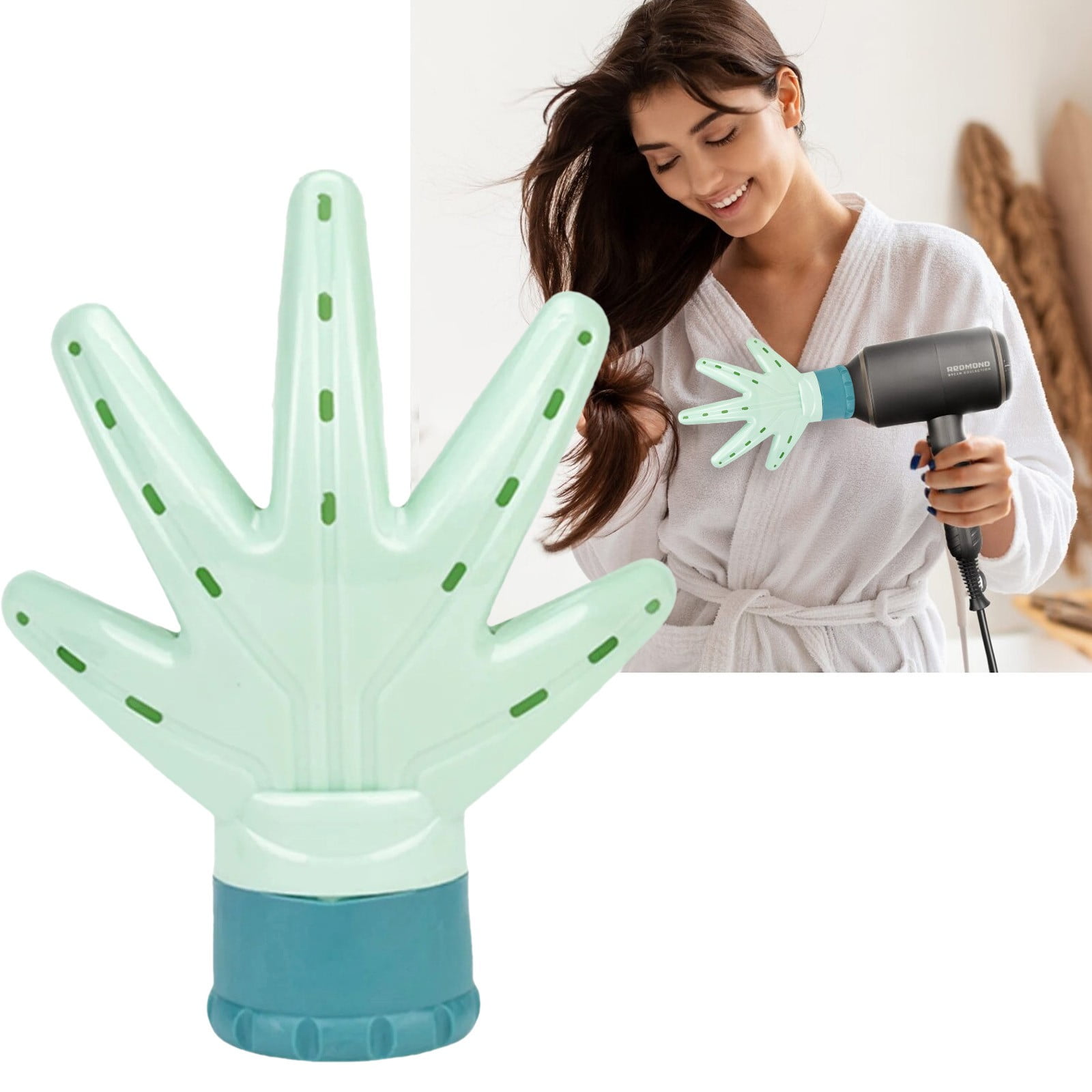 Universal Hair Diffuser Adaptable For Blow Dryers For Natural Curly Or ...