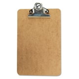 Universal Hardboard Clipboard, 3/4" Capacity, Holds 5w X 8h, Brown ...