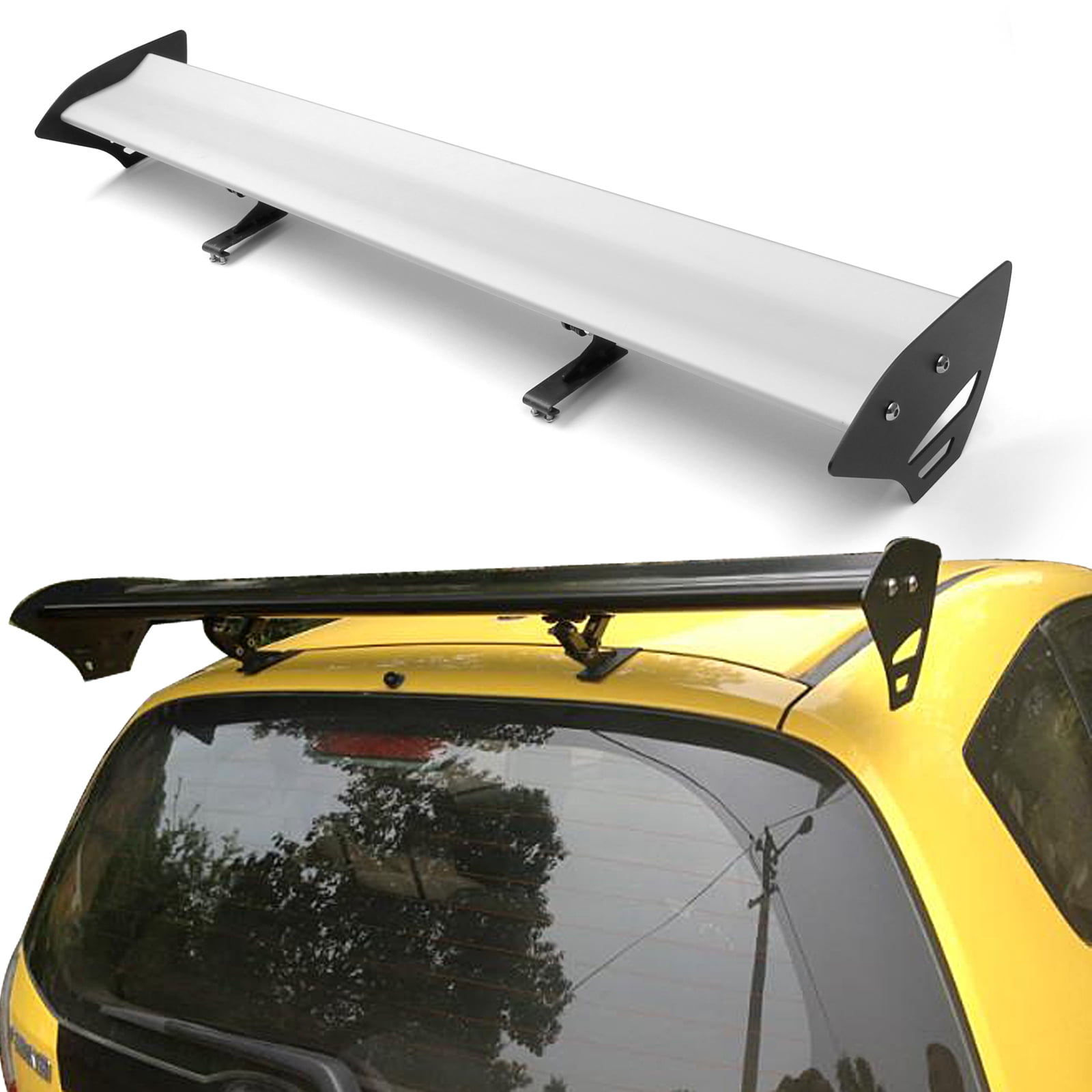 Universal Hatch Adjustable Aluminum GT Rear Trunk Wing Racing Spoiler ...